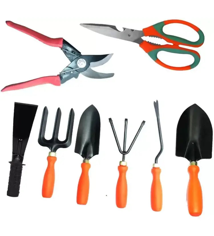 Gardening Tool sets combo pack of 8 pcs ( German Style Cutter, Multipu ...